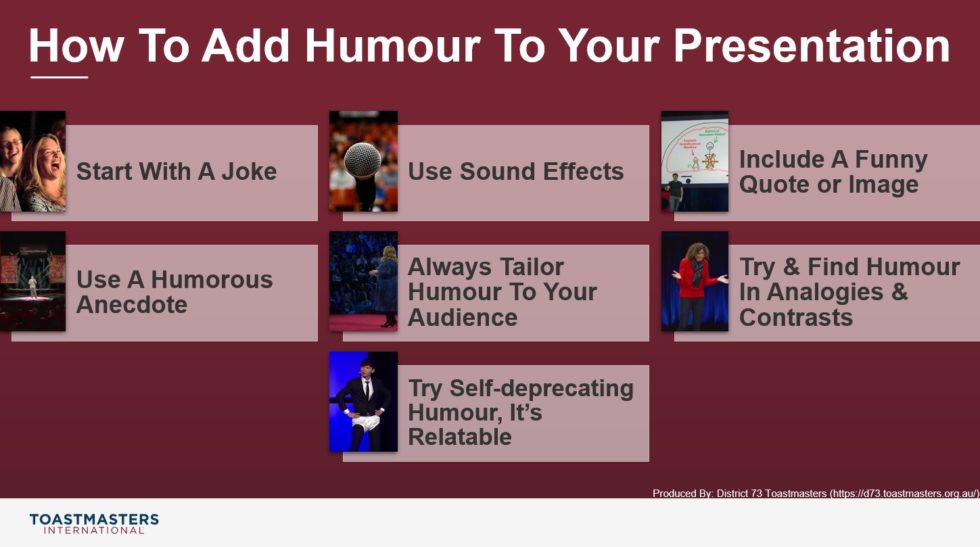 7 Ways To Add Humour To Your Next Speech | District 73 Toastmasters ...